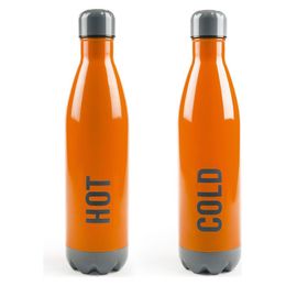 Trendy Kitchen by EXC&Eacute;LSA Thermoflasche "Hot/ Cold'' in Orange/ Grau - 750 ml - 32% | Damen-outdoor-ausruestung