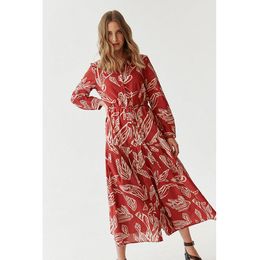 TATUUM Kleid in Rot/ Wei&szlig; - 66% | Gr&ouml;&szlig;e 38 | Damen-kleider