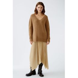 Oui Plisseerock in Beige - 86% | Gr&ouml;&szlig;e 40 | Damenroecke