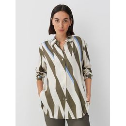 someday Bluse "Zisabel Dynamic" in Creme/ Khaki - 86% | Gr&ouml;&szlig;e 38 | Damen-blusen