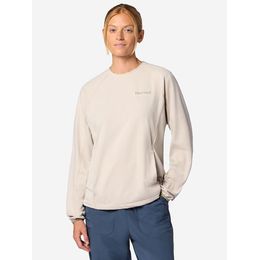 Marmot Fleecelongsleeve "Rockbound" in Beige/ Grau - 44% | Gr&ouml;&szlig;e XS | Damen-outdoor-tops-shirts