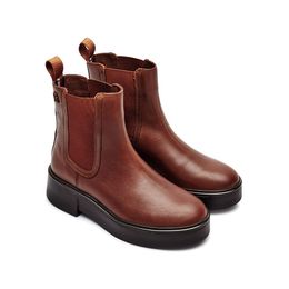 Tommy Hilfiger Shoes Leder-Chelsea-Boots in Hellbraun - 55% | Gr&ouml;&szlig;e 37 | Stiefeletten