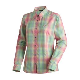 Maier Sports Funktionshemd "Nanni" in T&uuml;rkis/ Gelb/ Pink - 47% | Gr&ouml;&szlig;e 44 | Damen-outdoor-tops-shirts
