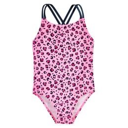 Playshoes Badeanzug in Rosa/ Schwarz - 32% | Gr&ouml;&szlig;e 110/116 | Kinder-bademode
