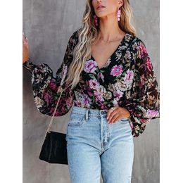 LA Angels Bluse in Schwarz/ Pink - 64% | Gr&ouml;&szlig;e S | Damen-blusen