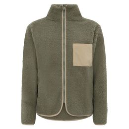 Zwillingsherz Fleecejacke "Classic" in Khaki - 54% | Gr&ouml;&szlig;e M | Damenjacken