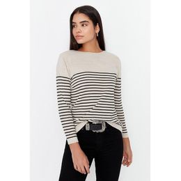 Trendyol Pullover in Creme/ Schwarz - 50% | Gr&ouml;&szlig;e L | Damen-pullover-cardigans
