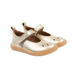 POM POM Leder-Barfu&szlig;schuhe in Gold - 59% | Gr&ouml;&szlig;e 25 | Kinderballerinas