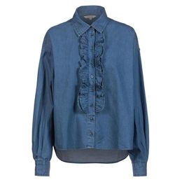 Herrlicher Jeans-Hemd in Dunkelblau - 63% | Gr&ouml;&szlig;e M | Damen-blusen
