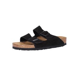 Birkenstock Leder-Pantoletten "Arizona" in Schwarz - Weite S - 22% | Gr&ouml;&szlig;e 38 | Damen-pantoletten