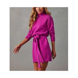 LA Angels Strickkleid in Lila - 70% | Gr&ouml;&szlig;e L | Damen-kleider