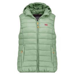 Geographical Norway Steppweste "Vatikolor" in Hellgr&uuml;n - 70% | Gr&ouml;&szlig;e XXL | Damenjacken