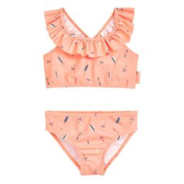 Playshoes Bikini "Surfbrett Palme" in Orange - 33% | Gr&ouml;&szlig;e 110/116 | Kinder-bademode