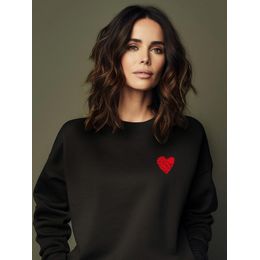 WOOOP Sweatshirt in Schwarz - 56% | Gr&ouml;&szlig;e L | Damen-sweatshirts-jacken