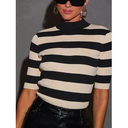 LA Angels Pullover in Schwarz/ Creme - 75% | Gr&ouml;&szlig;e L | Damen-pullover-cardigans
