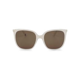 Polaroid Damen-Sonnenbrille in Creme/ Braun - 44% | Gr&ouml;&szlig;e 56 | Damen-brillen