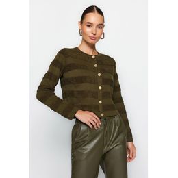 Trendyol Cardigan in Khaki - 53% | Gr&ouml;&szlig;e M | Damen-pullover-cardigans