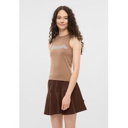 Bench Top "Dezzi" in Hellbraun - 47% | Gr&ouml;&szlig;e 36 | Damen-tops