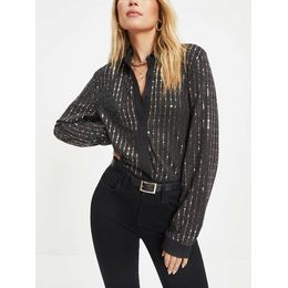 Milan Kiss Bluse in Schwarz/ Gold - 65% | Gr&ouml;&szlig;e M | Damen-blusen