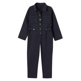 Vertbaudet Jeans-Overall in Dunkelblau - 34% | Gr&ouml;&szlig;e 128 | Kinderhosen