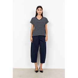 soyaconcept Shirt "Caimie" in Dunkelblau/ Wei&szlig; - 34% | Gr&ouml;&szlig;e M | Damen-tops