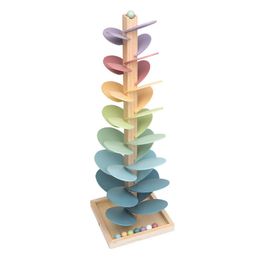 My Baby Lou Kugelbahn Klangbaum, Mehrfarbig, Natur, Holz, Holzwerkstoff, Schima, Sperrholz, 22x67x22 cm, unisex, EN 71, Spielzeug, Kinderspielzeug, Konstruktionsspielzeug