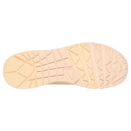 Sneaker Skechers "Street Uno - Stand on Air", Damen, Gr. 36, gelb (hellgelb), Lederimitat, Schuhe Sneaker, Freizeitschuh, Halbschuh, Schn&uuml;rschuh mit Memory Foam, Topseller