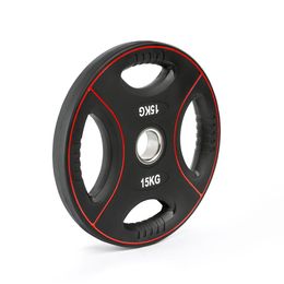 Polyurethan 4-Grip Hantelscheibe 50 mm - Gewicht 15 kg