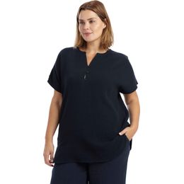 sheego Damen Tunika mit &uuml;berschnittenen &Auml;rmeln tiefblau Gr&ouml;&szlig;e 54