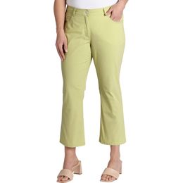 sheego Damen 7/8-Hose in leichter Bootcut-Form pistazie Gr&ouml;&szlig;e 44
