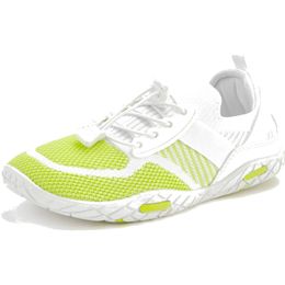 Lascana Damen Sneaker wei&szlig;/lime Gr&ouml;&szlig;e 44