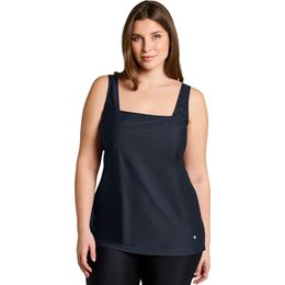 sheego Damen Tankini-Oberteil mit Karree-Ausschnitt tiefblau Gr&ouml;&szlig;e 54E