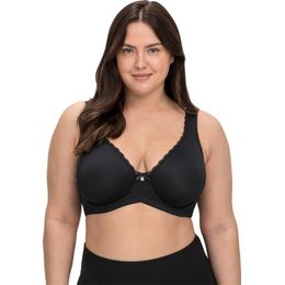 sheego Damen B&uuml;gel-BH im Doppelpack schwarz + wei&szlig; Gr&ouml;&szlig;e 90C