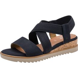 Jana Damen Sandalette mit profilierter Sohle nachtblau Gr&ouml;&szlig;e 38