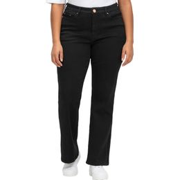 sheego Damen Jeans mit Bodyforming-Effekt, Bootcut black denim Gr&ouml;&szlig;e 44