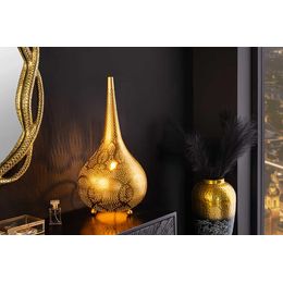 Riess Ambiente Handgefertigte Stehlampe ORIENT LIVING 50cm gold Eisen Tropfenform Riess-Ambiente Asiatisch Glamour Orientalisch