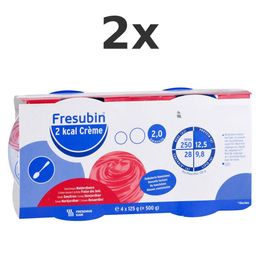 Fresenius 2x Fresubin 2 kcal Creme Walderdbeere im Becher Set 4 St