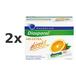 2x Magnesium Diasporal 400 Extra direkt Granulat 100 St