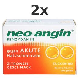 MCM KLOSTERFRAU Vertr. GmbH 2x NEO-ANGIN Benzydamin akute Halsschmerzen Zitrone Set 40 St