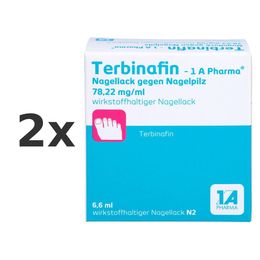 2x TERBINAFIN-1A Pharma Nagell.g.Nagelpilz 78,22mg/ml Set 6,6 ml