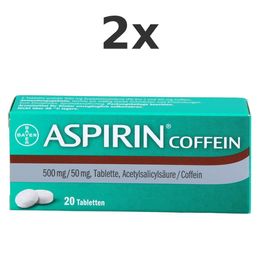 BAYER 2x Aspirin Coffein Tabletten 20 St