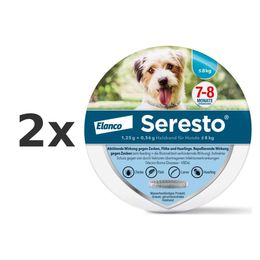 2x Seresto 1,25g + 0,56g Halsband f&uuml;r Hunde bis 8kg Set 1 St