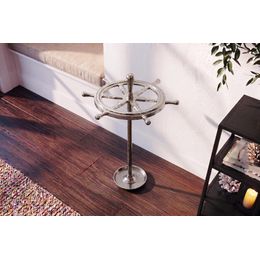 Riess Ambiente Dekorativer Schirmst&auml;nder SEVEN SEAS 65cm silber Metall Regenschirmhalter Riess-Ambiente Maritim