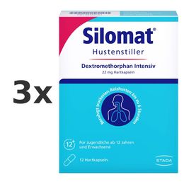 STADA 3x Silomat Hustenstiller Dextromethorphan Intensiv 12 St