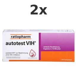 2x Autotest Vih HIV-Selbsttest ratiopharm 1 St