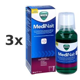 3x Wick MediNait mit Anisgeschmack Sirup 180 ml