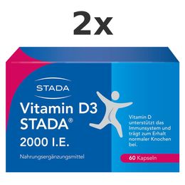 2x Vitamin D3 STADA 2000 I.E. Kapseln 60 St