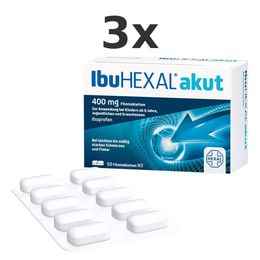 HEXAL&reg; 3x Ibuhexal akut 400 Filmtabletten 50 St
