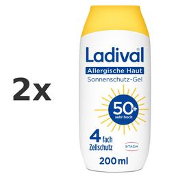 STADA 2x Ladival allergische Haut Sonnenschutz-Gel Lsf 50+ Set 200 ml
