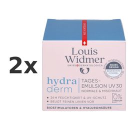 Louis Widmer 2x Widmer hydraderm Tagesemulsion Uv 30 o.P. Set 50 ml
